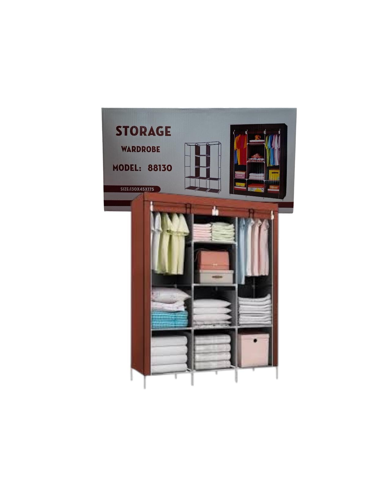ROPERO PLACARD PORTATIL CON BARRA PARA COLGAR ROPA AV41009