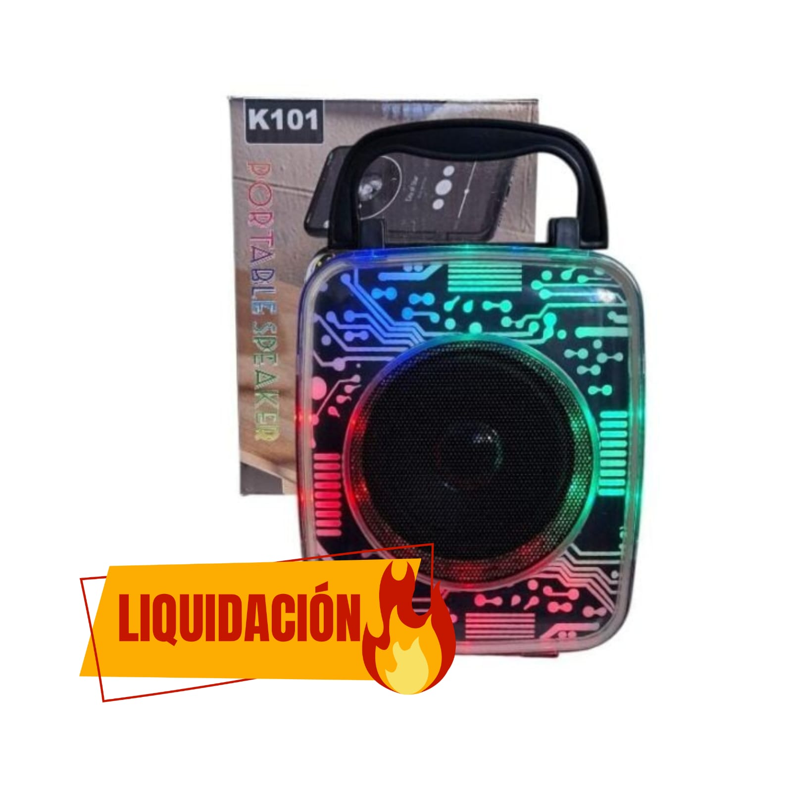 MINI PARLANTE LUCES RGB K101 BT K101 PAR-113
