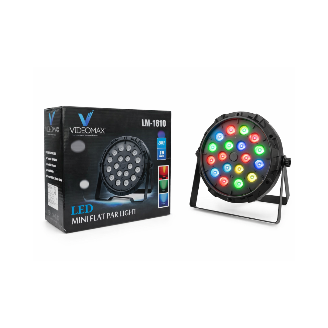 PROTON PAR 18 LED ALTA LUMINOSIDAD RGB AUDIORITMICO LM-1810 / LED FLAT ...